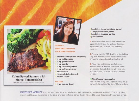 My recipe in Shape Magazine July 2014 issue